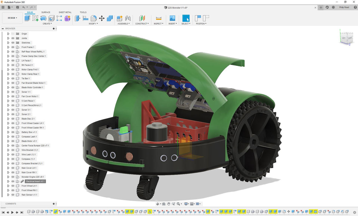 220 Monster Mower CAD Data Pack – ReP_AL Maker Shop